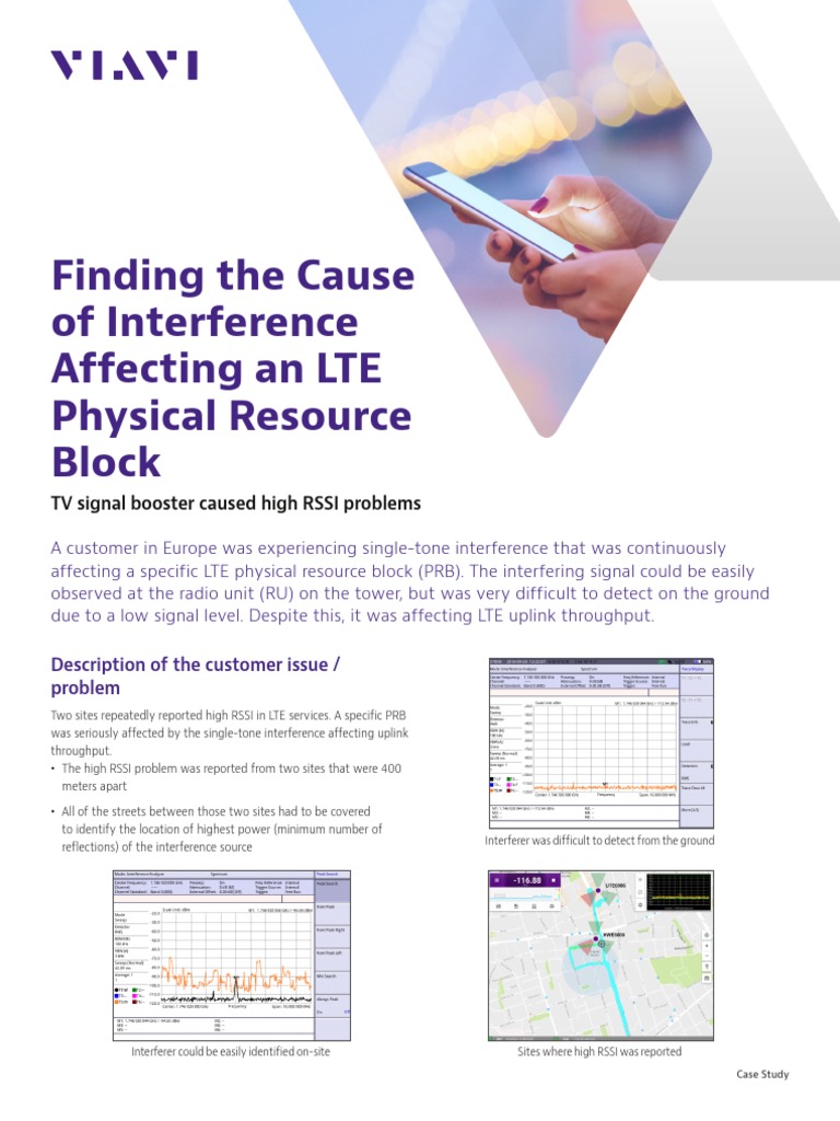 Finding Cause Interference Affecting Lte Physical Resource Block Case ...