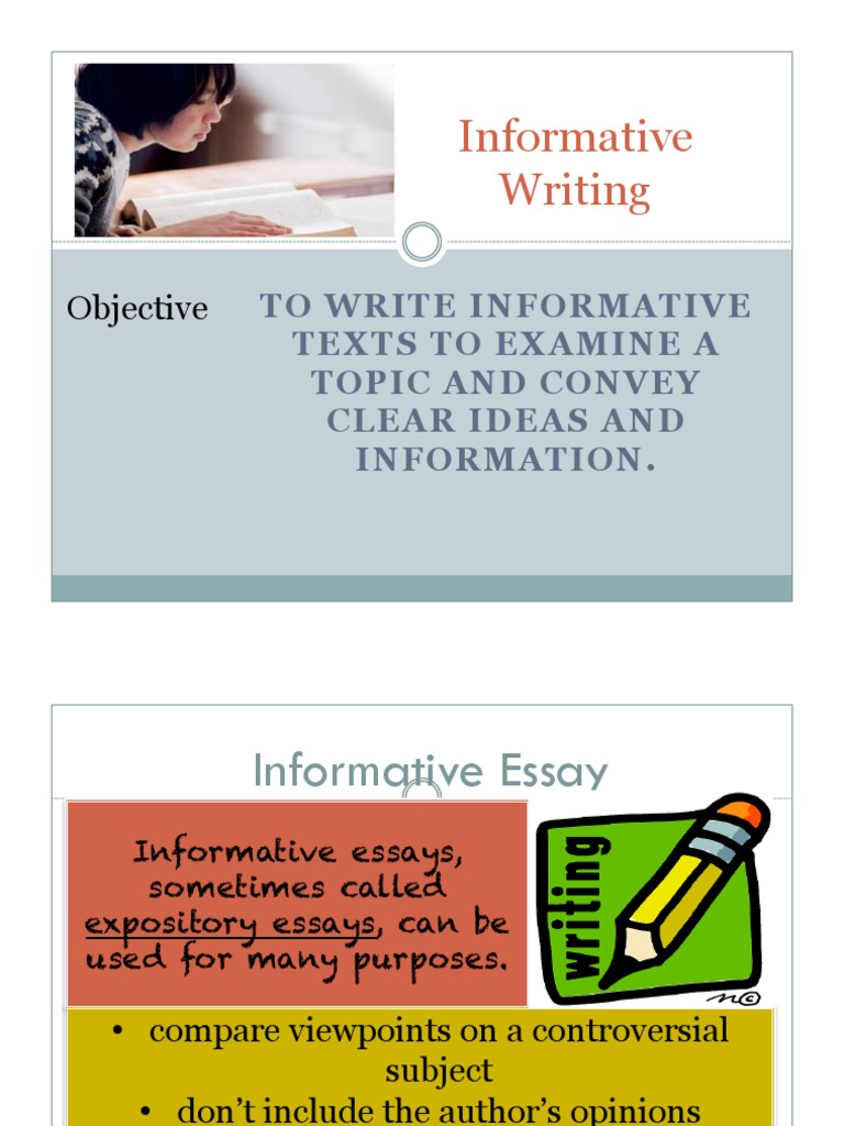 Informative Essay Writing Guide | PDF | Essays | Human Communication