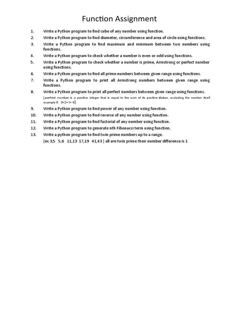 Function Assignment: (Divisor | PDF