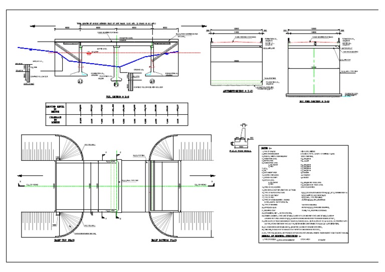 P.C.C Toe Wall: 2 X 6.50M 2. Span Arrangement | PDF | Architectural ...