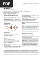SDS Wash & Walk EcoLab | PDF | Toxicity | Personal Protective Equipment