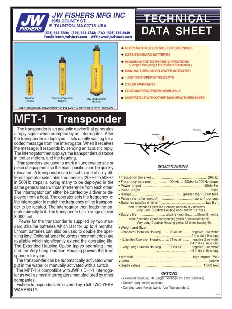 MFT Transponder | PDF | Telecommunications Engineering | Information ...