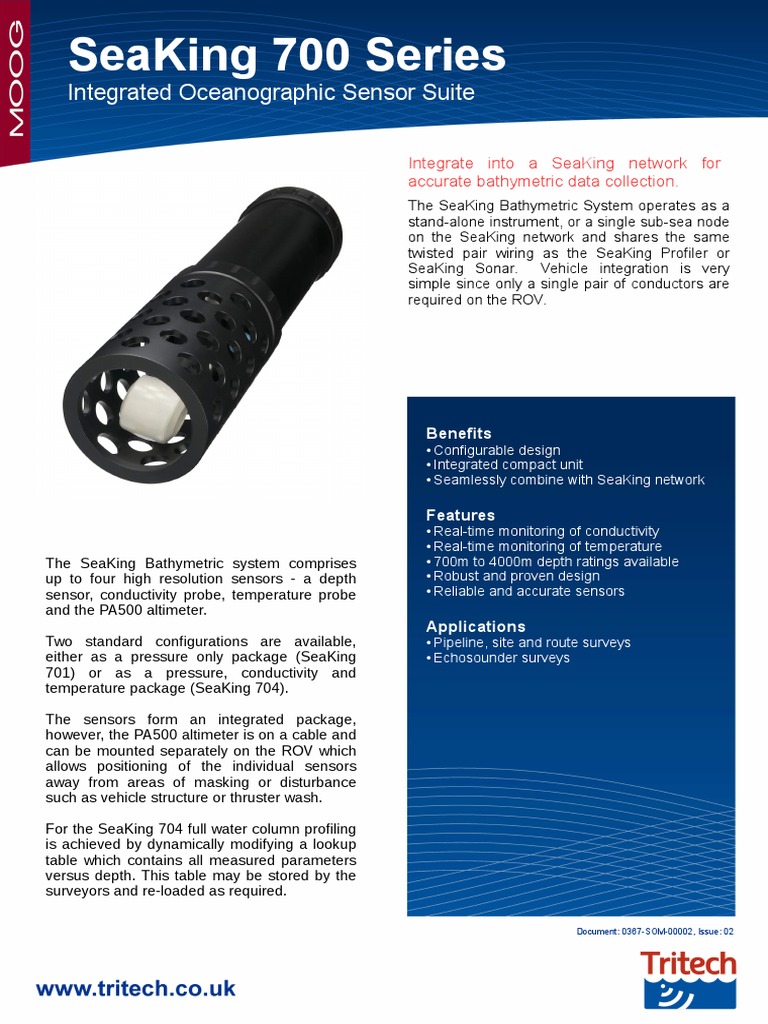 Seaking 700 Series: Integrated Oceanographic Sensor Suite | PDF ...