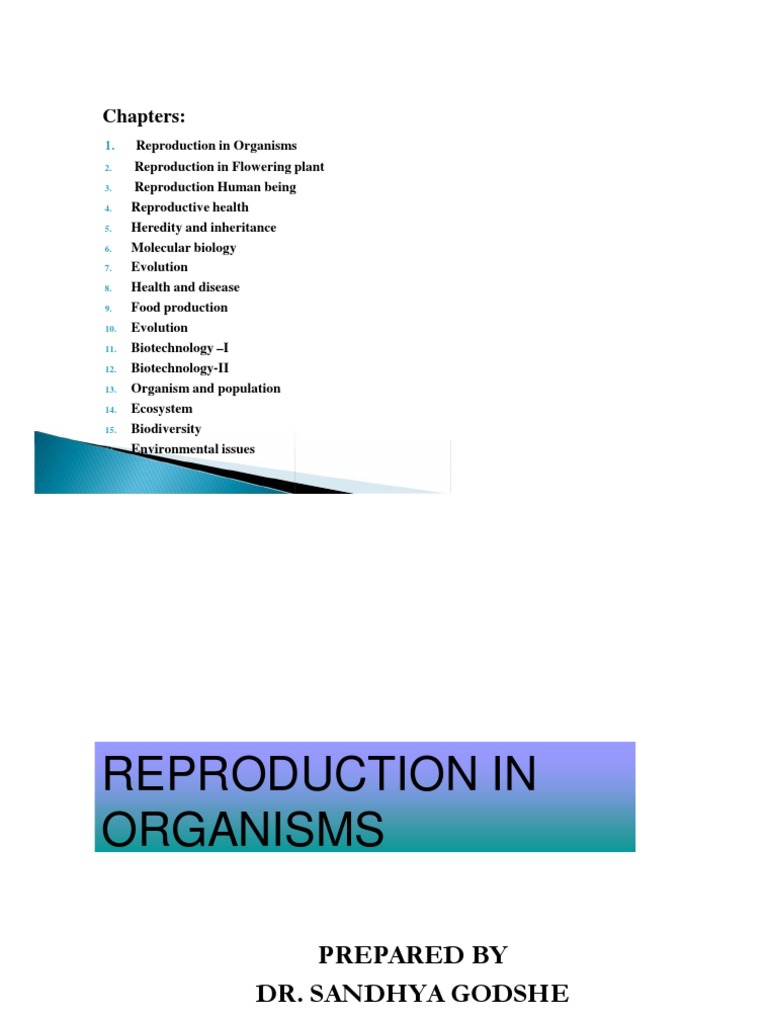 Chapters: Chapters | PDF | Reproduction | Systems Biology