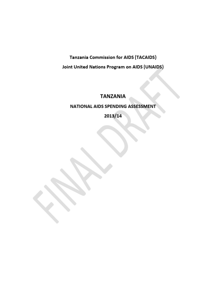 Tanzania Commission For AIDS (TACAIDS) Joint United Nations Program On ...