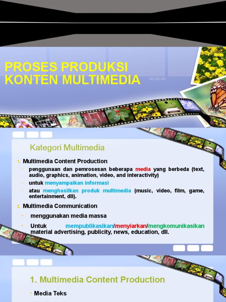 Proses Produksi Konten Multimedia | PDF