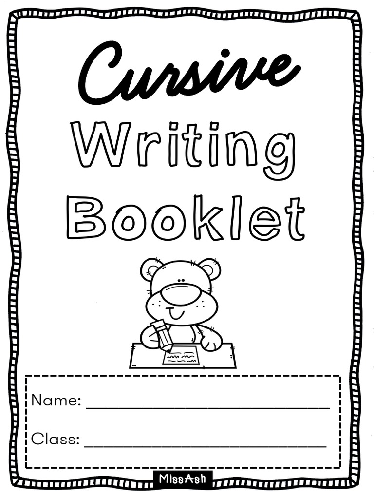 Cursive Writing Practice Booklet | PDF