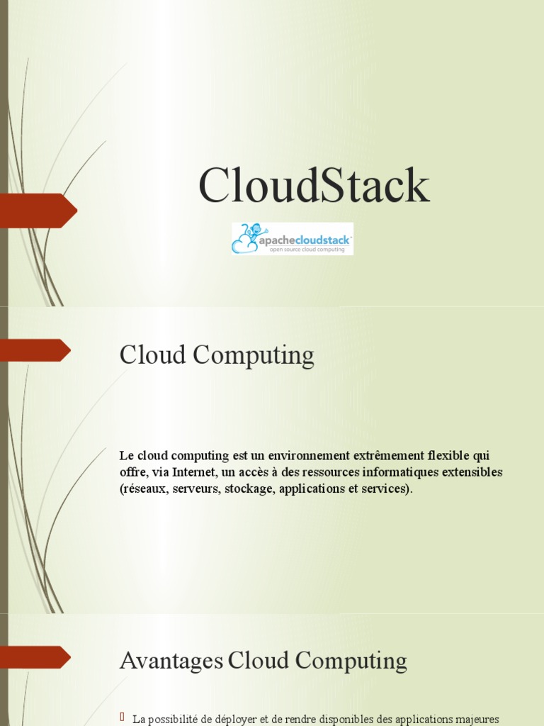 Guide du Cloud Computing avec CloudStack | PDF | Amazon Web Services | OpenStack