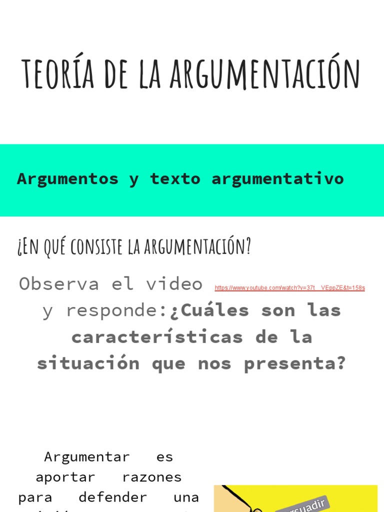 Teoría de La Argumentación 9° | PDF | Teoría de la argumentación ...