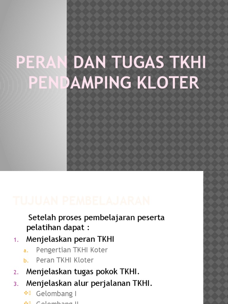 Peran Dan Tugas TKHI | PDF