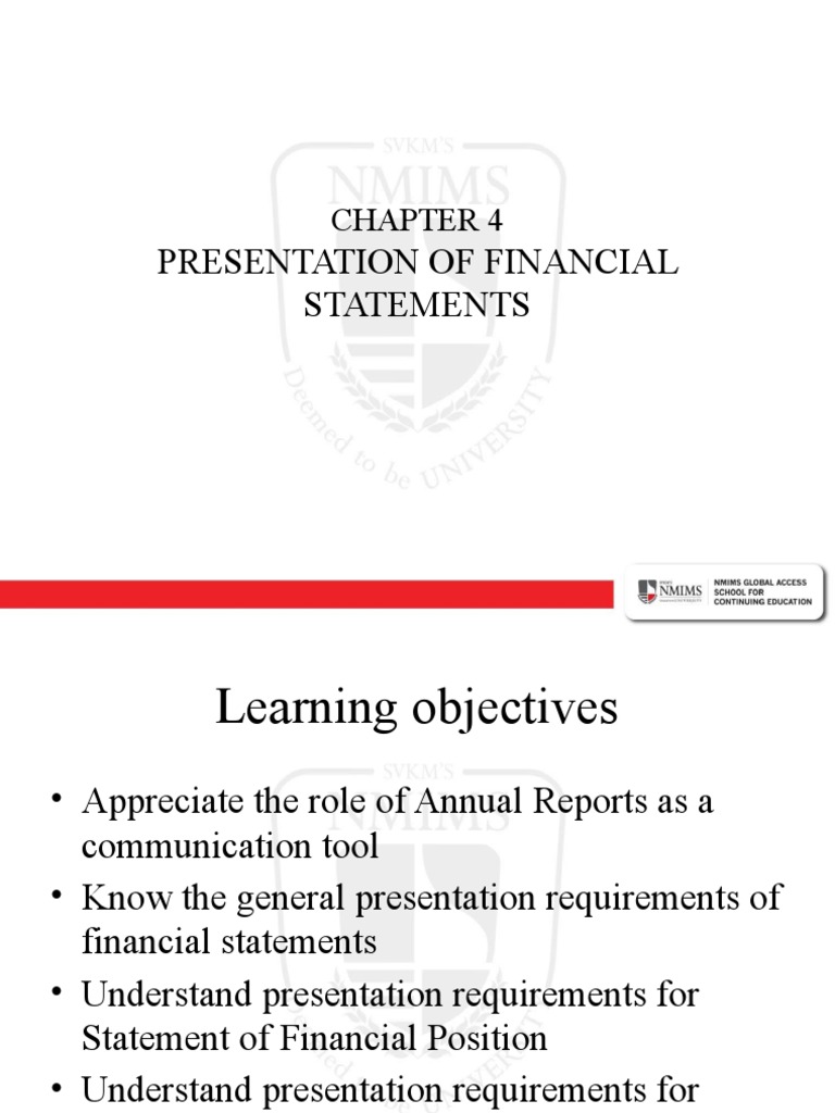 Presentation of Financial Statements: An In-Depth Review of the ...