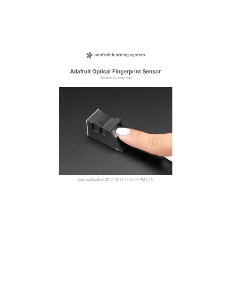 Adafruit Optical Fingerprint Sensor: Created by Lady Ada | PDF ...