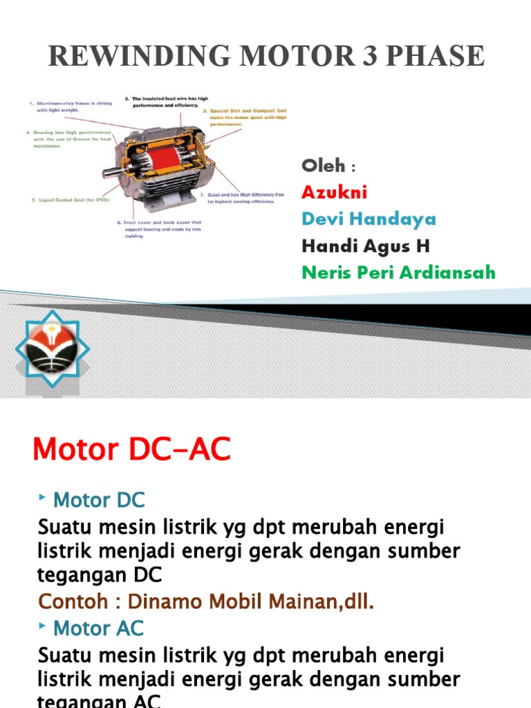 Skema Rewinding Motor 3 Phase | PDF