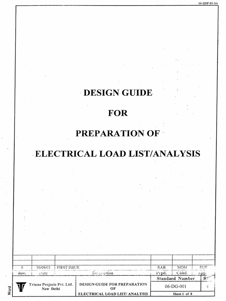 Design Guidlines - Basic Calculation | PDF