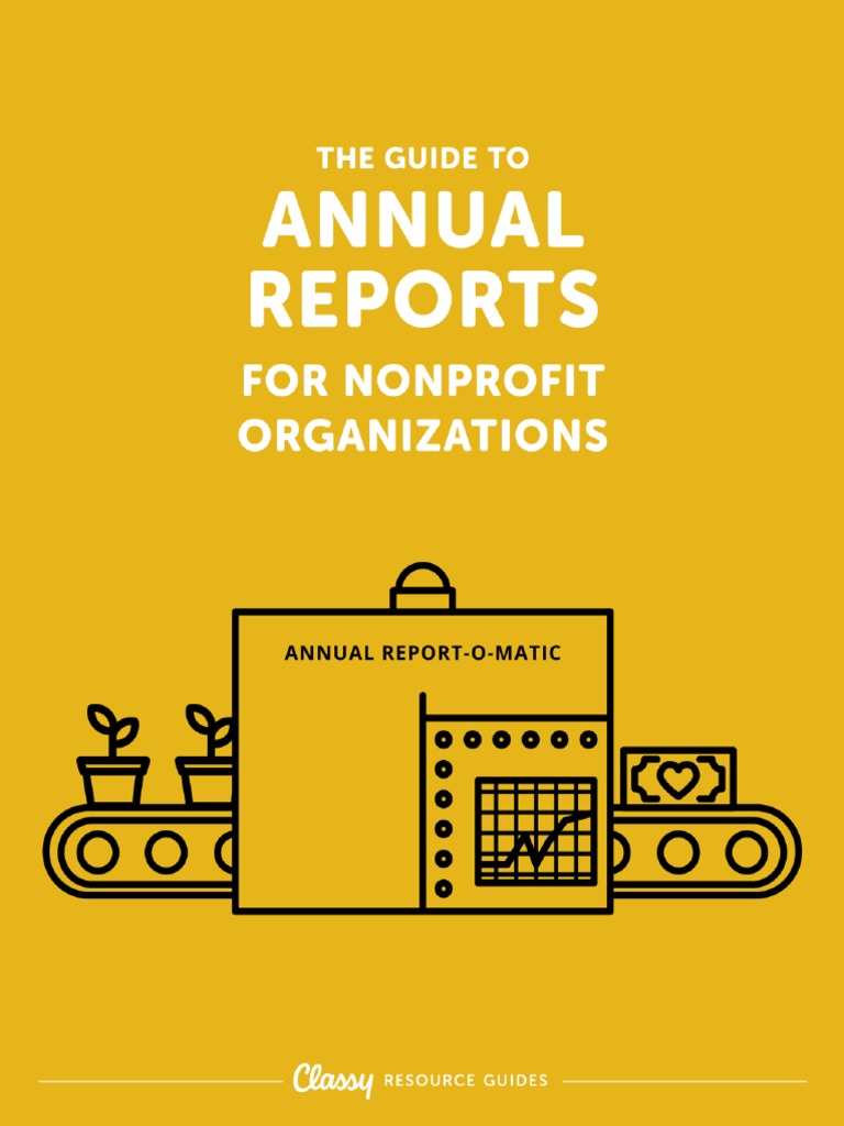 The Guide To Annual Reports For Nonprofit Organizations 1 | PDF ...