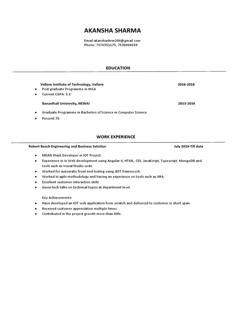 Akansha Sharma - Resume | PDF | Web Application | Eclipse (Software)