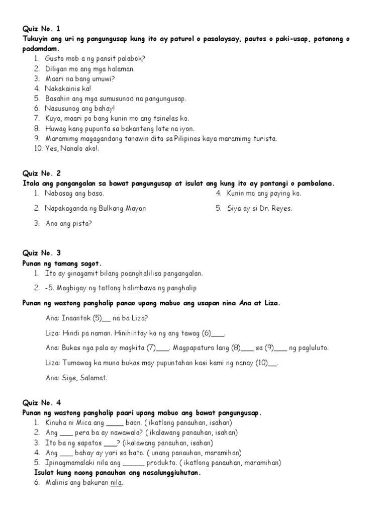 1st Grading | PDF