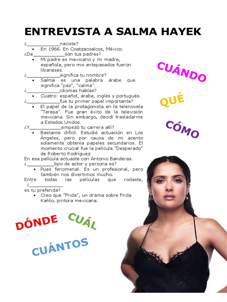 Entrevista A Salma Hayek | PDF