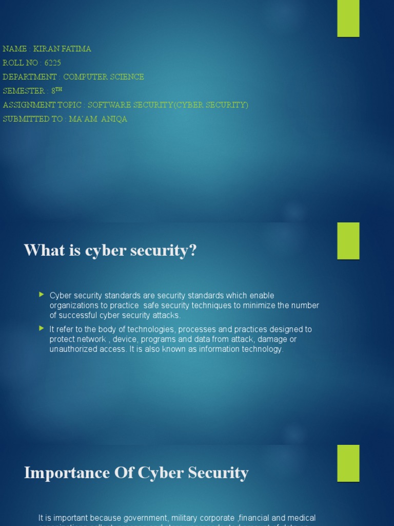 Presentation Cyber Security | PDF