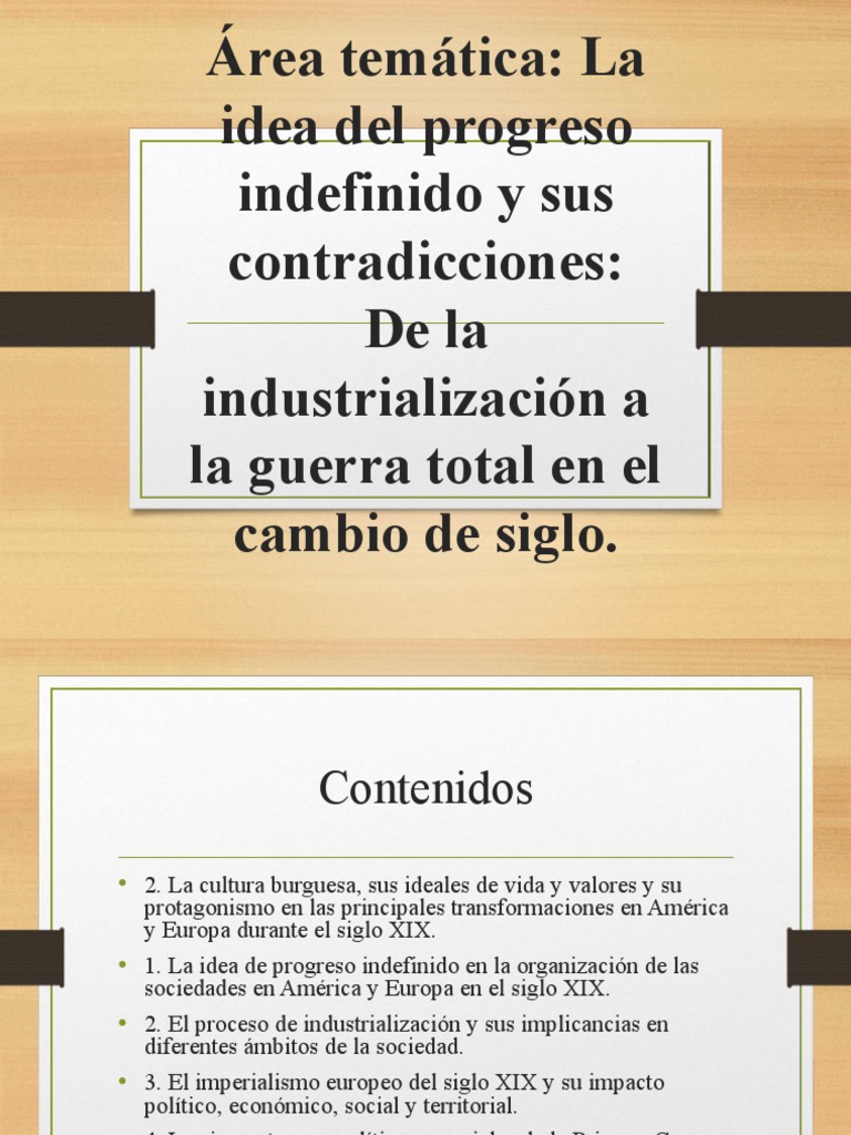 Clase 2 La Idea de Progreso Indefinido | PDF | Revolución industrial ...