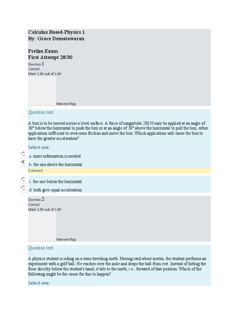 Calculus Based-Physics 1 | PDF | Friction | Force