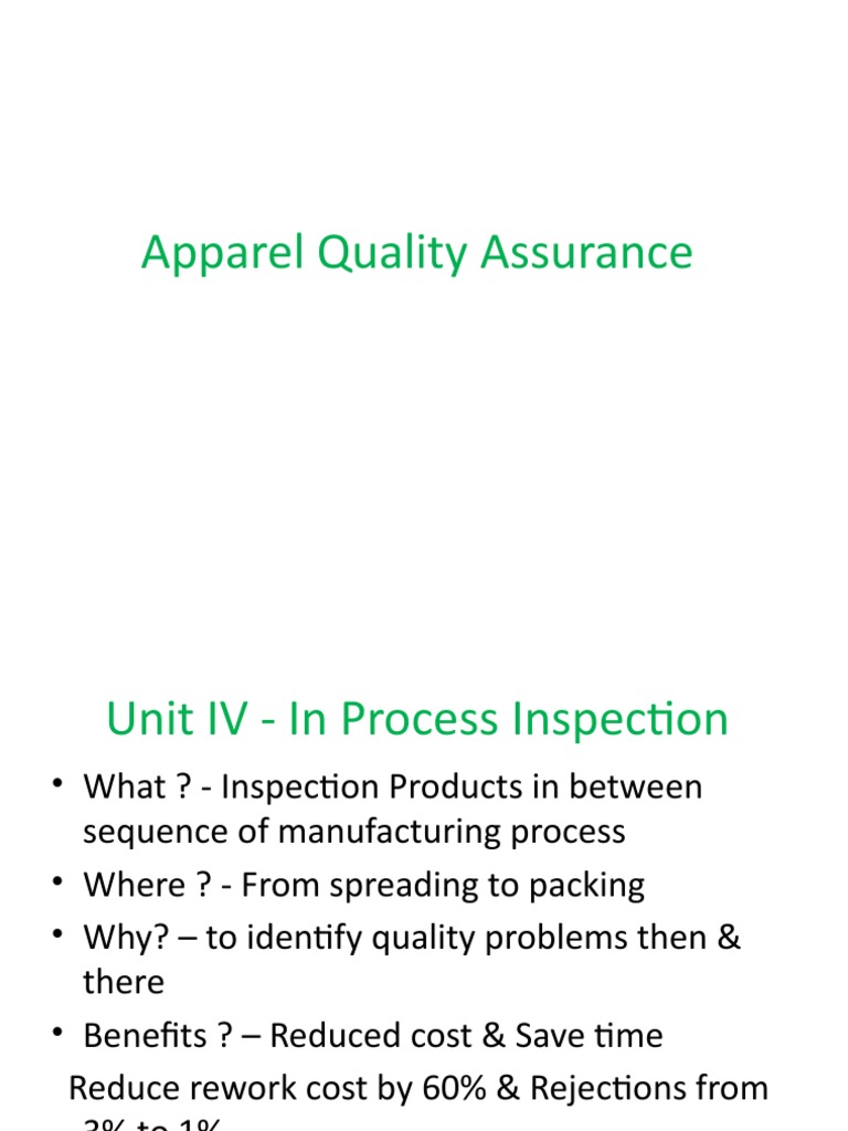 In Process Inspection | PDF | Seam (Sewing) | Knife
