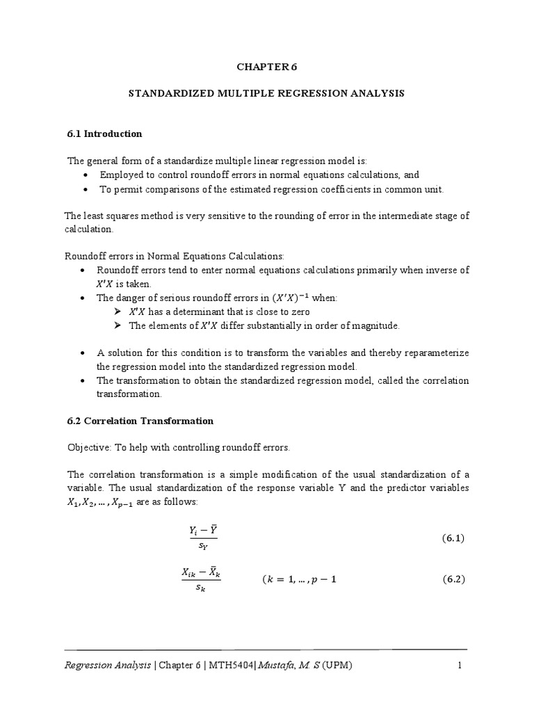 Standardized Multiple Regression | PDF | Multicollinearity | Regression Analysis