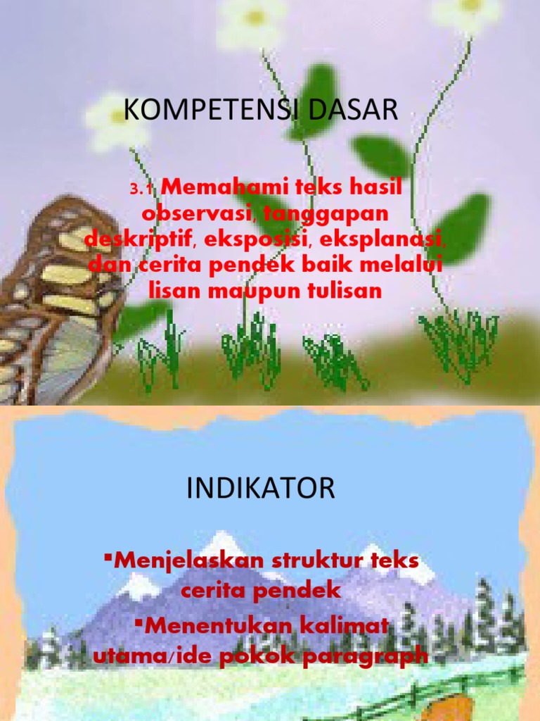 Powerpoint Cerpen | PDF | Seni & Disiplin Bahasa | Puisi