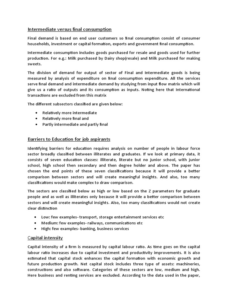 Understanding Consumption Types and Sectors | PDF | Capital (Economics ...