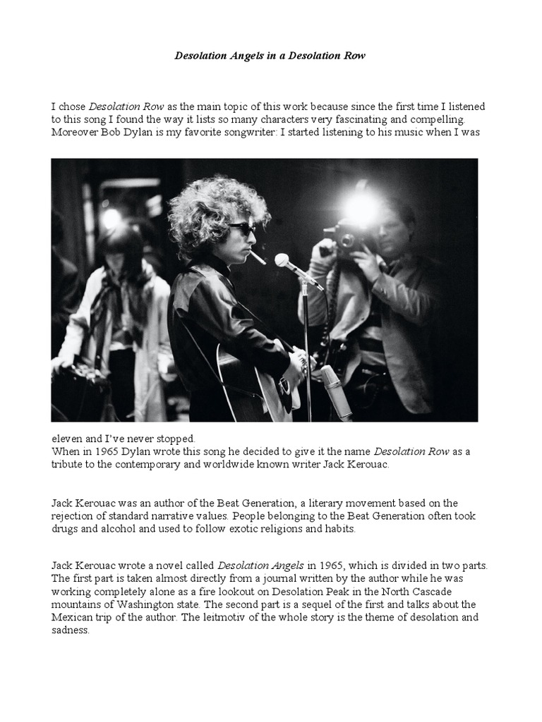 Desolation Row | PDF | Entertainment (General)