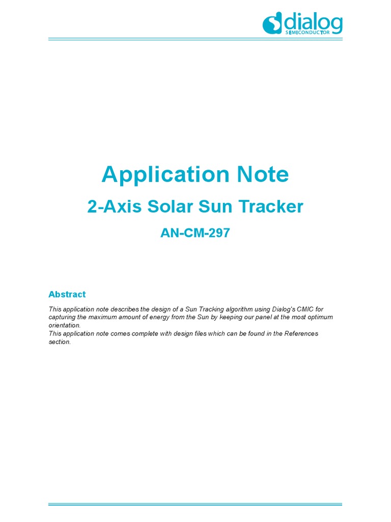 2-Axis Solar Sun Tracker | PDF | Electronic Circuits | Solar Panel