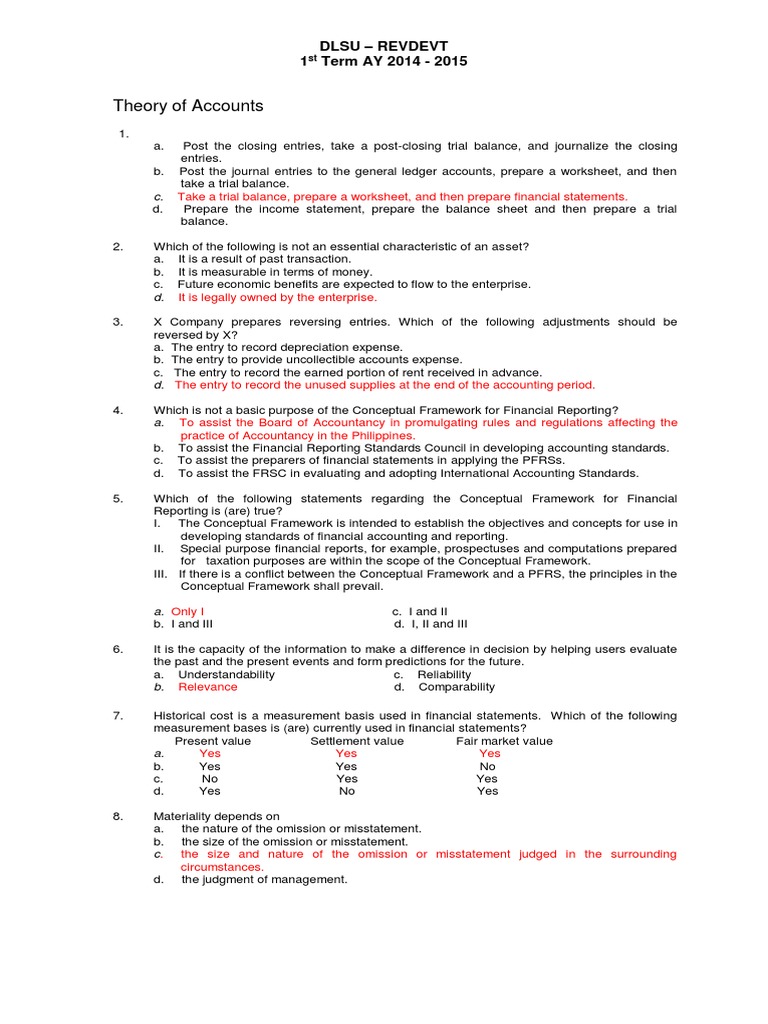 Accounting Theory and Financial Reporting Guide | PDF | Cash Flow ...