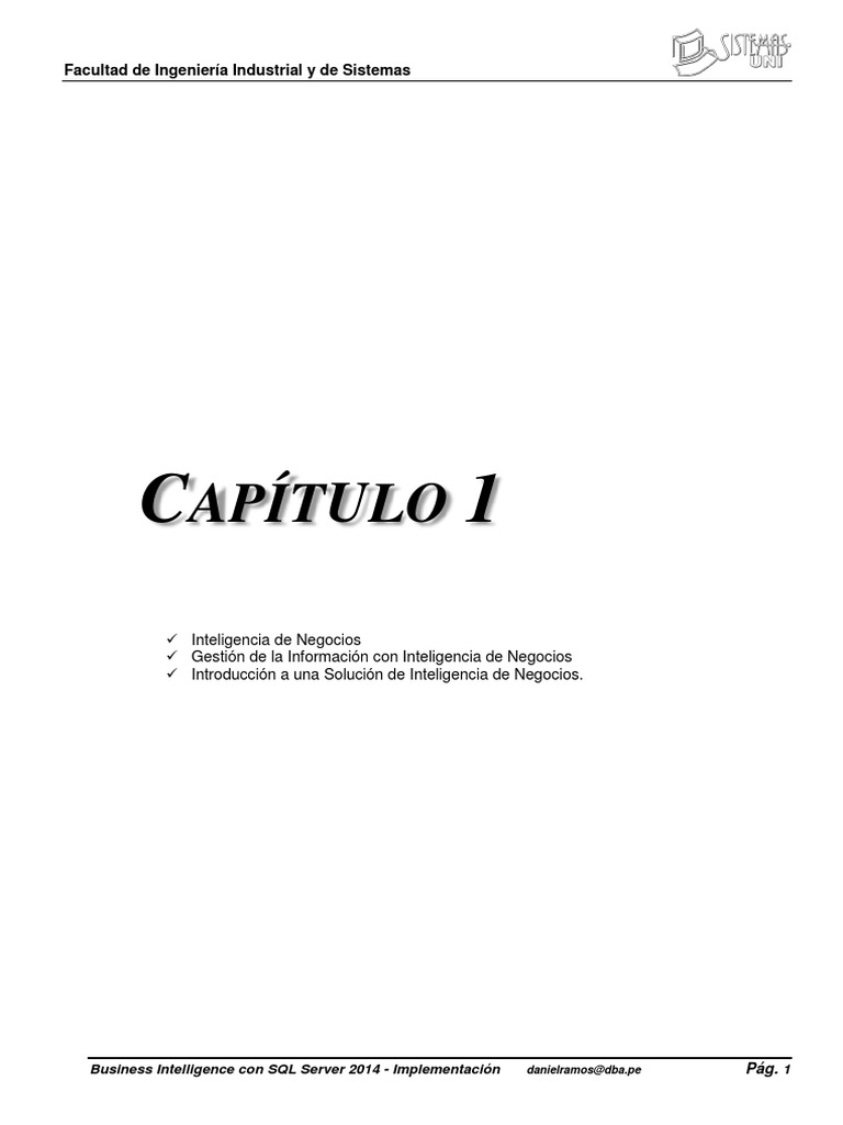 SQL Server 2014 Business Intelligence - IMPLEMENTACION | PDF | Ciencias ...