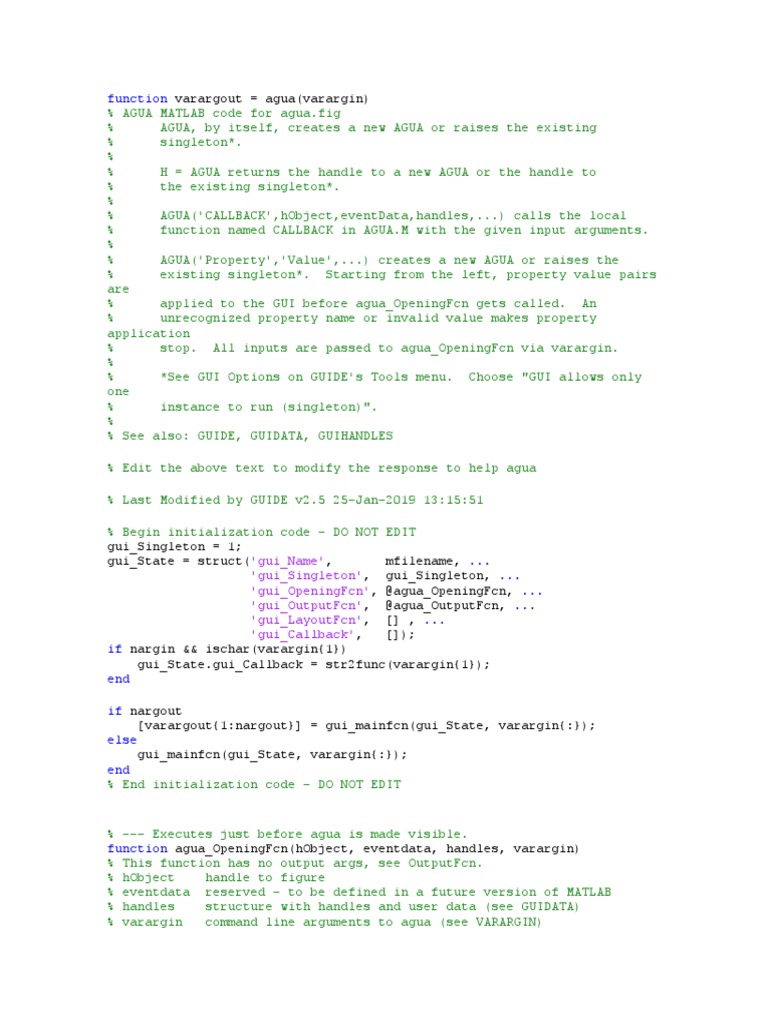 Function Varargout Mio | PDF | Object (Computer Science) | Matlab