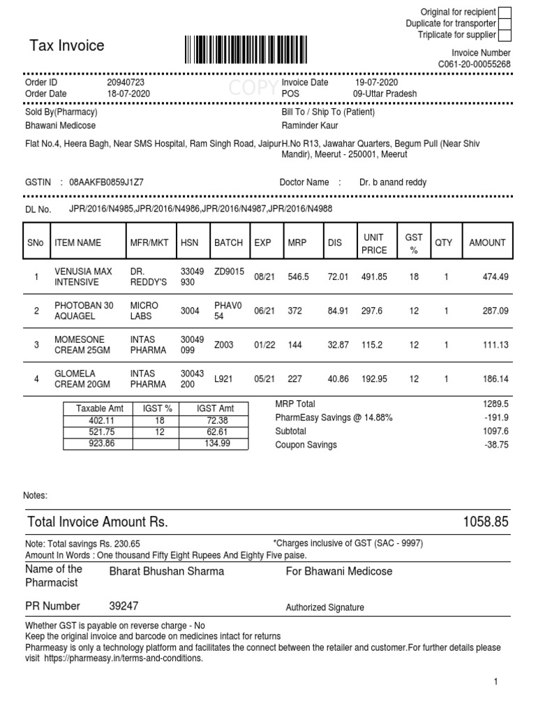Wmcustomer 20940723 SSP CustomerInvoice PDF | Download Free PDF ...