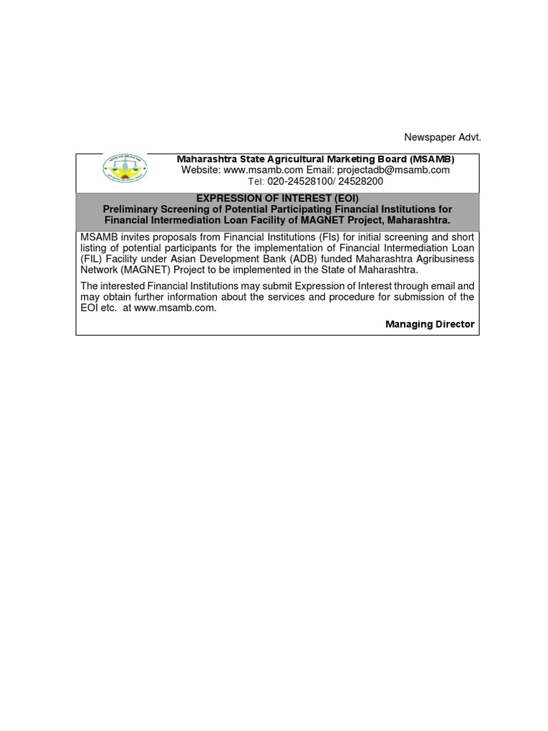 Maharashtra State Agricultural Marketing Board (MSAMB) | PDF | Asian ...