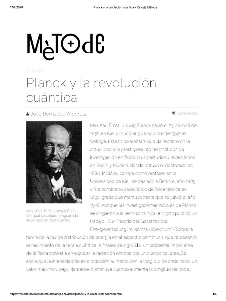 Max Planck | PDF