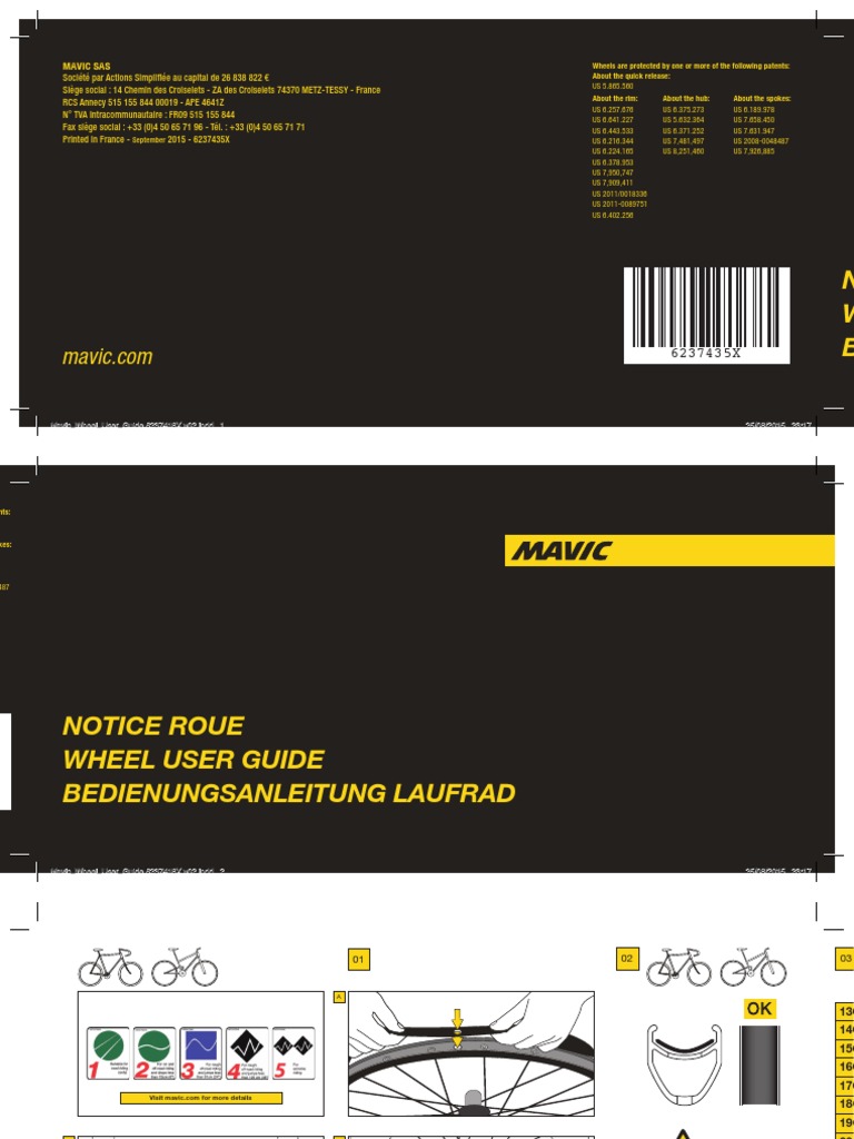 Mavic Wheel User Guide PDF | PDF | Pneumatique (véhicule) | Véhicule à ...