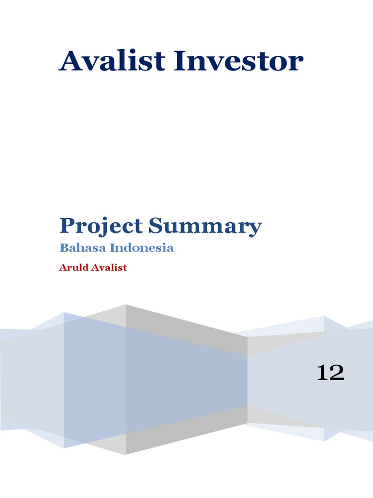 Contoh Project Summary Indonesia | PDF