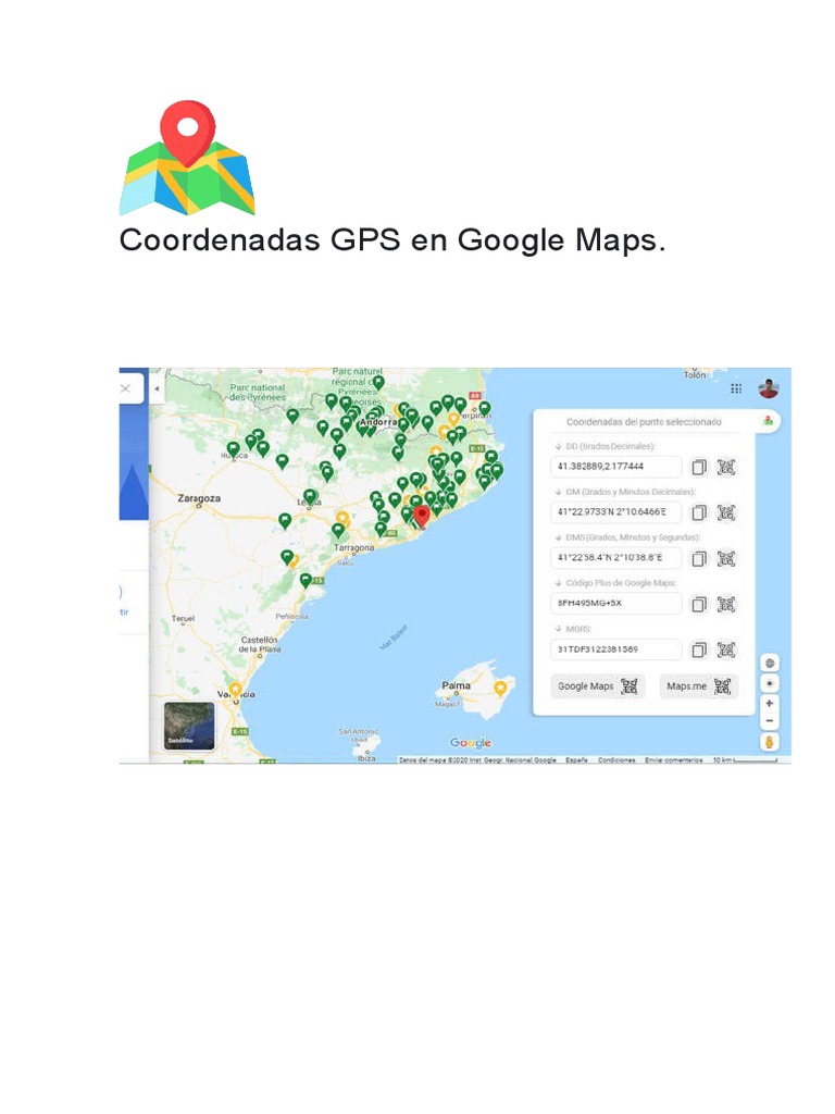 Coordenadas GPS en Google Maps | PDF | Informática | Software