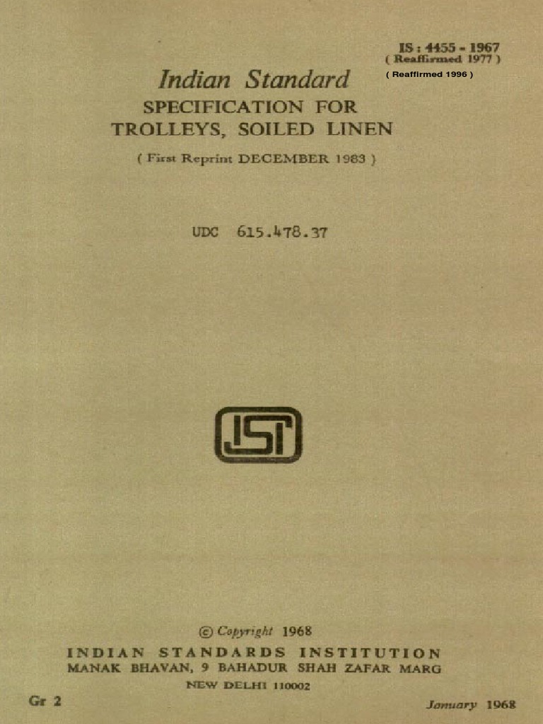 Reaffirmed 1996 | PDF | Textile Arts | Textiles