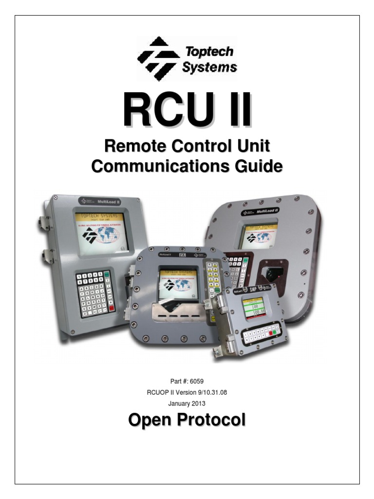RCU II Open Protocol Communication Manual FV 9 10 31 08 PDF | PDF ...