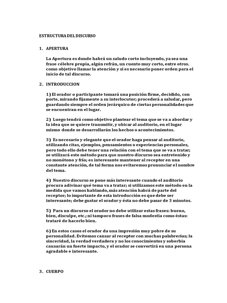 Estructura Del Discurso | PDF | Conocimiento | Science