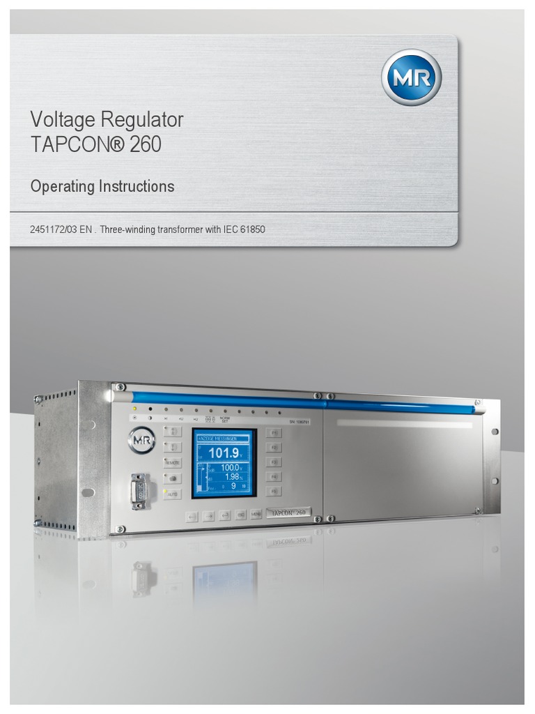 Manual TAPCON 260 | PDF | Transformer | Input/Output