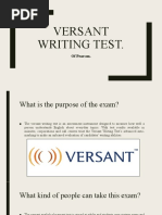 Versant English Placement Test Overview | PDF