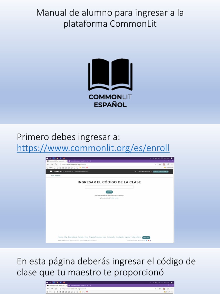 CommonLit Manual | PDF