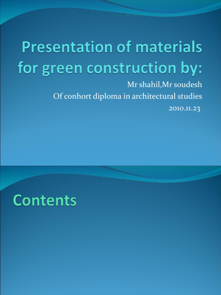 Presentation Of Materials Finalfinal Pdf Lumber Civil Engineering 