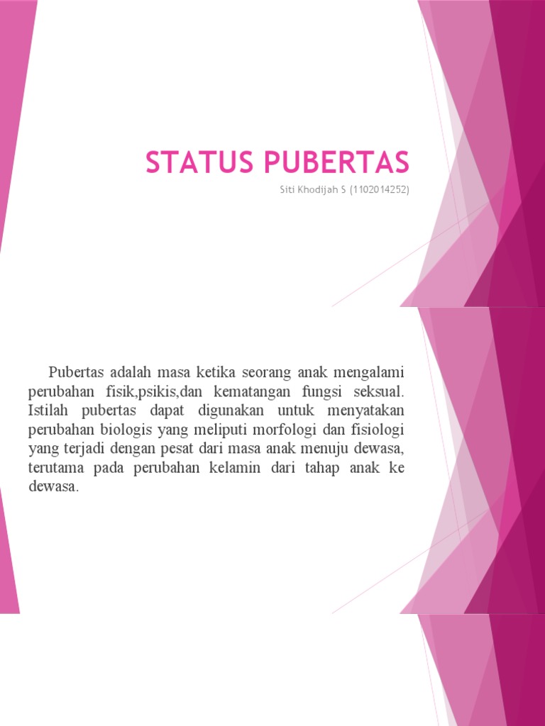 Status Pubertas | PDF | Kesehatan Holistik