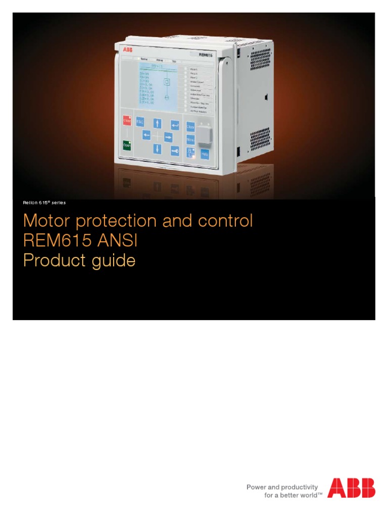 Rem615 Ansi - Manual PDF | PDF | Electric Motor | Computer Network