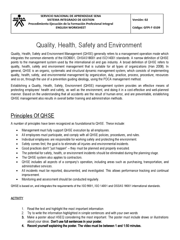 Understanding QHSE Management Systems | PDF | Safety | Policy